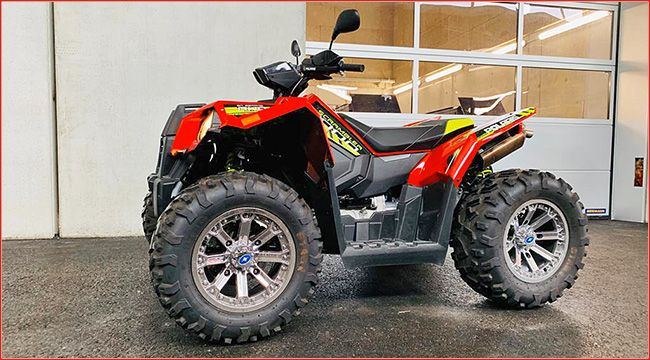 Kurvenräuber: Vonblon Polaris Scrambler 4×2 Strada – ATV & QUAD Magazin